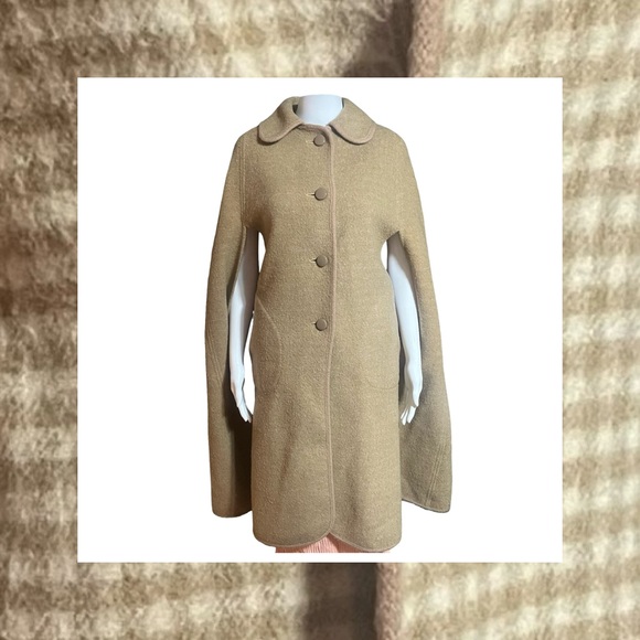 Jackets & Coats | Vtg Chic Tan Cape Coat For Women | Poshmark